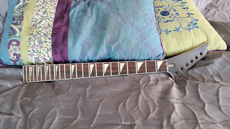 Partscaster Jackson-esq reverse headstock with shark inlays - | Reverb