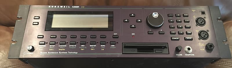 Kurzweil K2000RS V3 w/ Sampling, PRAM, Rack Ears, Orchestral | Reverb