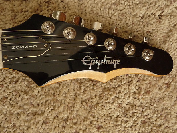 Epiphone S-310 Batwing Black - 1996 - Maple Neck | Reverb