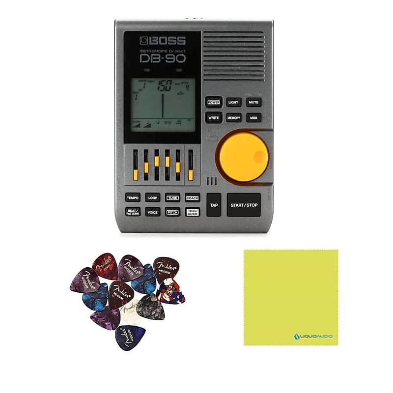 Boss DB-90 Dr. Beat Metronome Bundle w/12-Pack Guitar Pick | Reverb