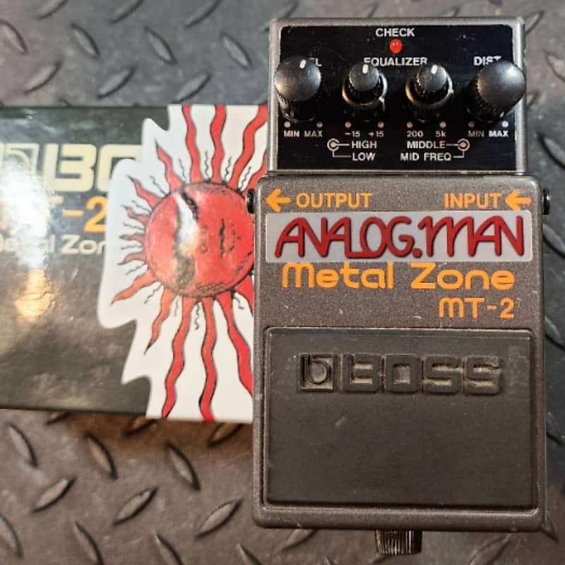 Boss Modded MT-2 Metal Zone Analogman Pro Mod Metal | Reverb
