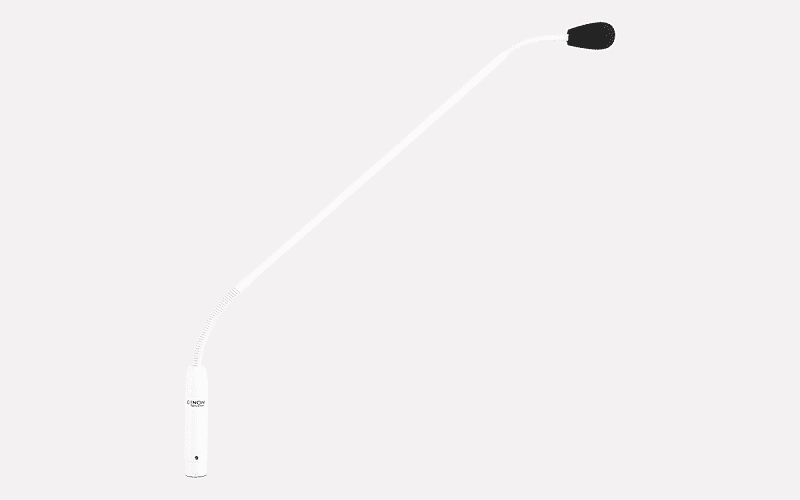 Denon Professional DN-GNW White XLR Gooseneck Microphone | Reverb