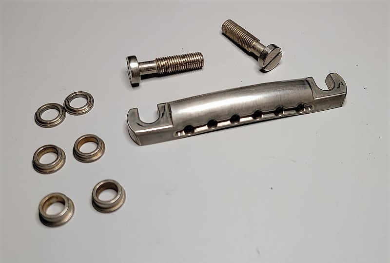 Faber #4001 TP-59 Tone-Lock Tailpiece Kit - Aged Nickel | Reverb