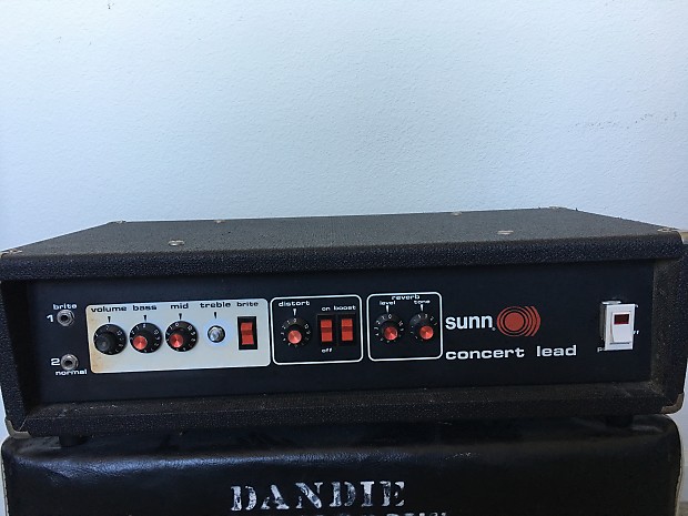 Sunn Concert Lead Amp Red Knob ASIS For Repair | Reverb