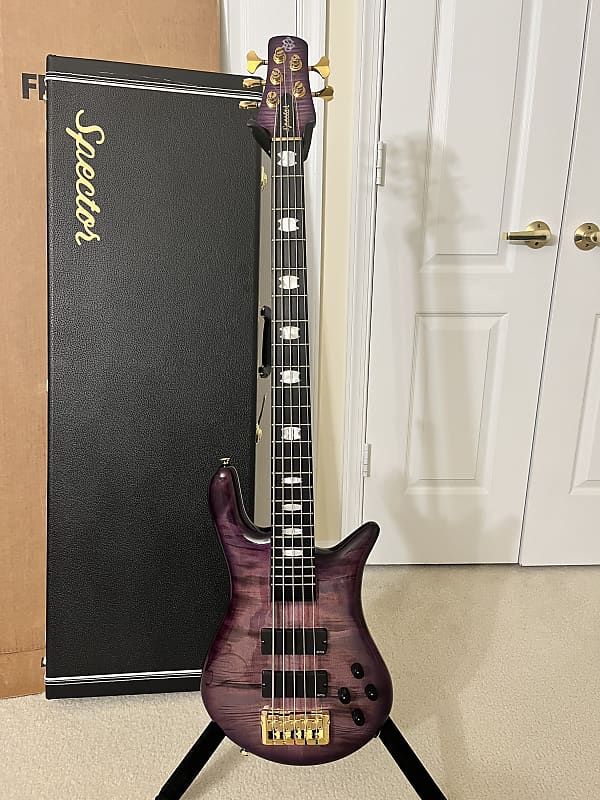 Spector Euro 5 LT Bass Guitar - Violet Burst Gloss | Reverb