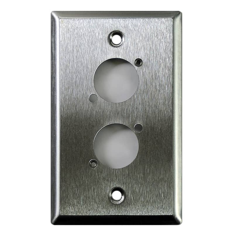 Whirlwind WP1/2NDH Single Gang Wall Plate with Dual D Series | Reverb
