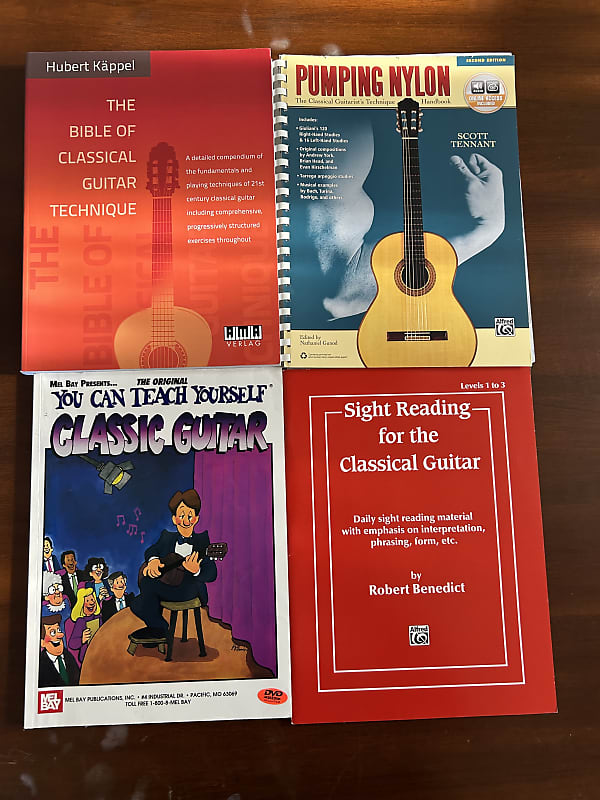 Lot of (4) Classical Guitar Books. | Reverb