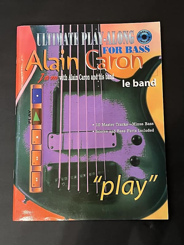 Ultimate Play-Along For Bass by Alain Caron Sheet Music Book | Reverb