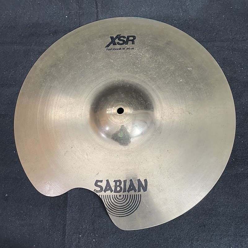 Upcycled Sabian 18" XSR Fast Crash, 1277g | Reverb