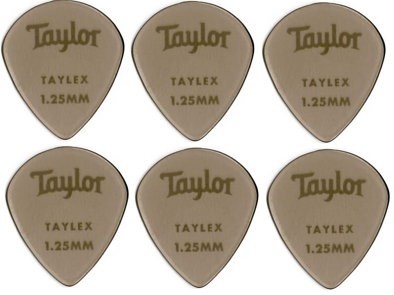 Taylor Premium Taylex 651 Picks (6), 1.25mm - SMOKE GREY, | Reverb