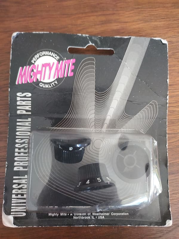 Mighty Mite Black Strat Style Knobs MM914918 2000s - Black | Reverb
