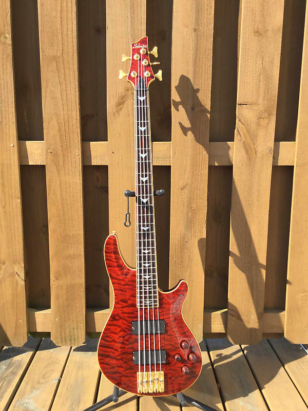 Schecter C-5 2003 Antique Amber W/Upgrades | Reverb