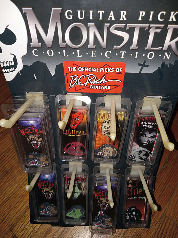 BC Rich Monster Pick Collection Display BC Rich Monster Pick | Reverb
