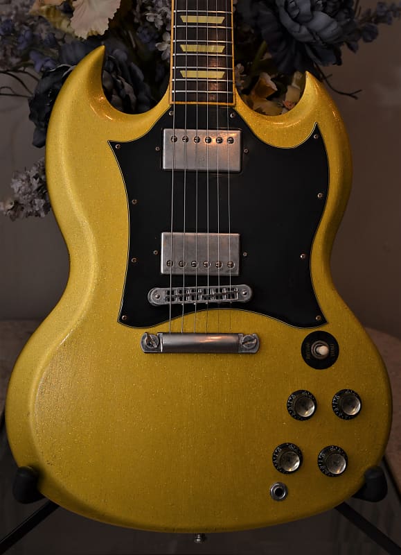 Gibson SG Standard Relic - Custom Gold Sparkle | Reverb