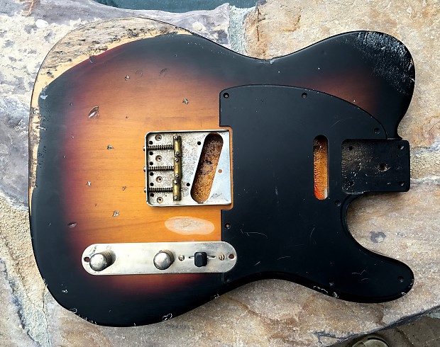 Real Life Relics Tele Telecaster Body 3 Tone Sunburst | Reverb France