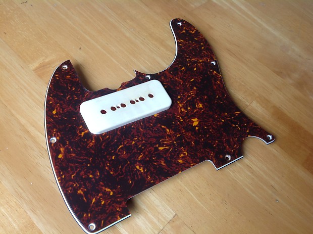 telecaster style tort pickguard p90 relic | Reverb