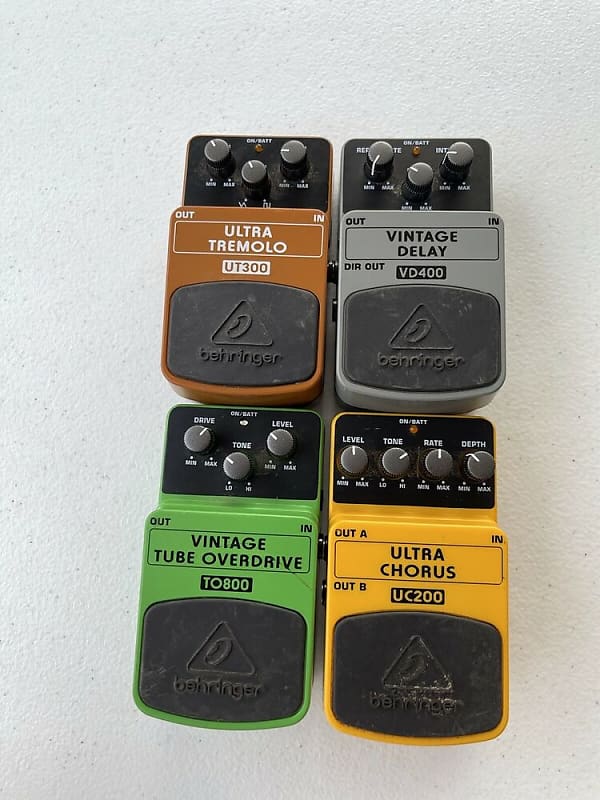 Behringer Ultra Octaver Chorus Tremolo Tube Overdrive Guitar | Reverb