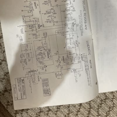 Fender Deluxe Reverb schematics and layout | Reverb