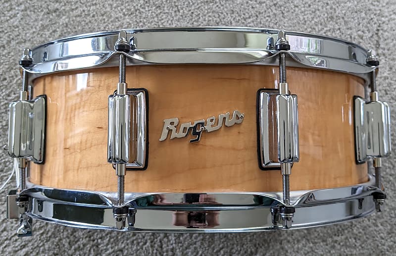 Rogers Dyna-Sonic 5x14" Wood Snare Drum with Beavertail Lugs | Reverb