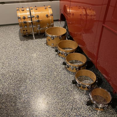 DW Short Stack black badge. 1997 Natural maple | Reverb