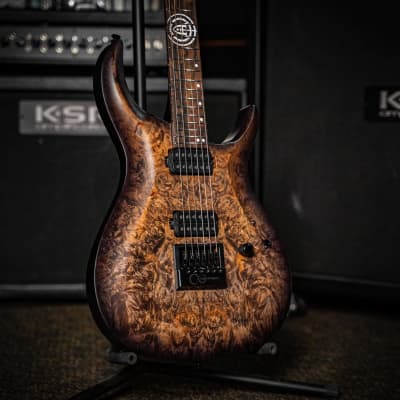 Kiesel AJ6E Andy James Crescent Signature 2021 Burled Maple | Reverb