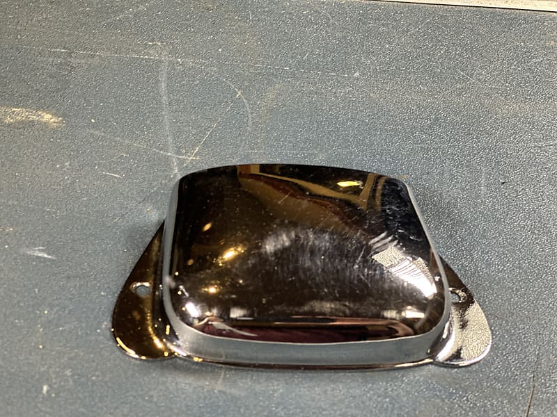 Fender Precision Bass Bridge Cover 1966 - Chrome | Reverb
