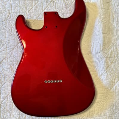 Hardtail Strat Body - Warmoth - Candy Apple Red | Reverb