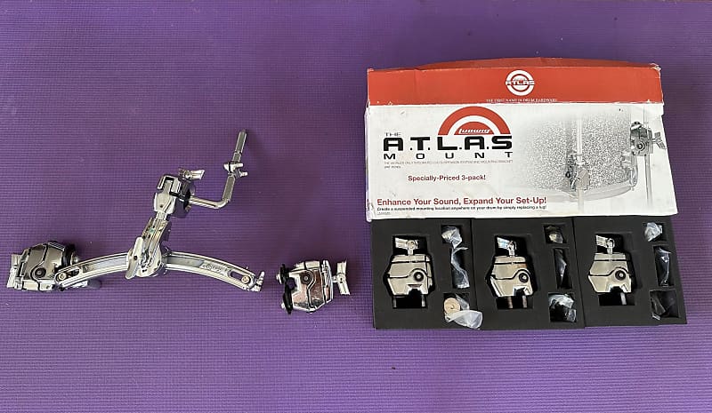 Ludwig Atlas bass drum tom Mount 2021 - chrome | Reverb