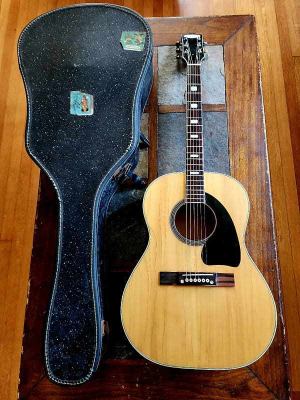 Bruno Maxitone acoustic parlor travel guitar vintage MIJ '60s | Reverb