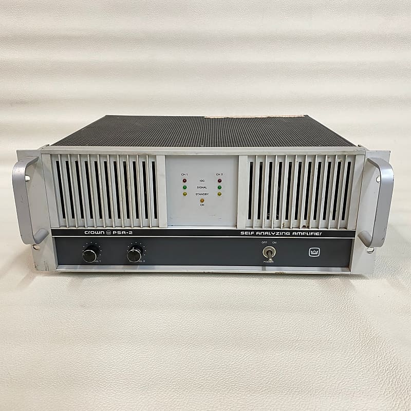 Crown PSA-2 Vintage Self-Analyzing Stereo Power Amplifier | Reverb