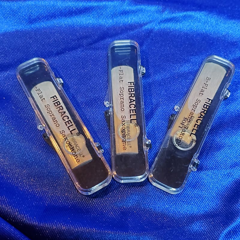 Fibracell Bb Soprano Saxophone Reeds - Soft- 3pack | Reverb