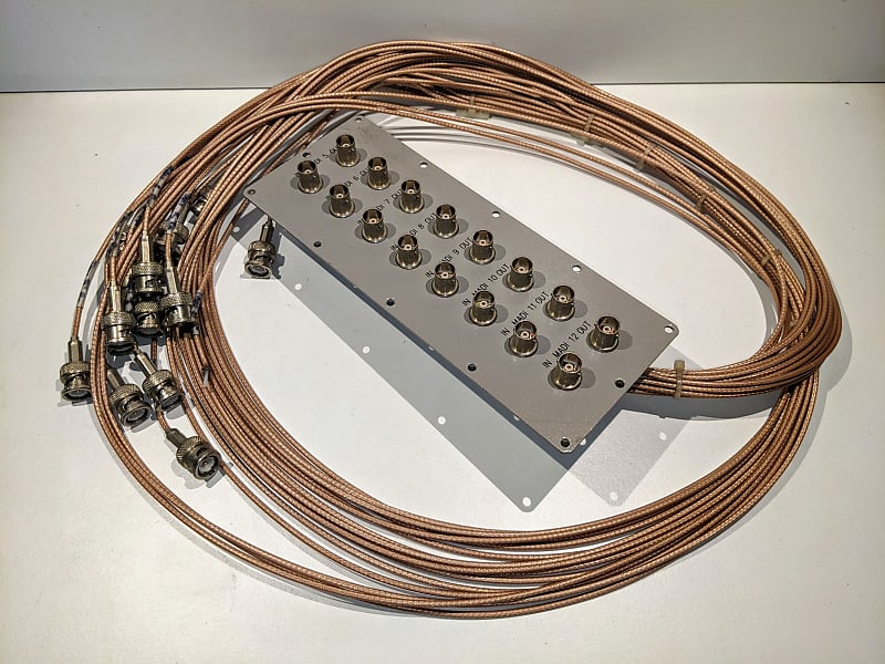 Custom MADI Digital Audio Patch Panel BNC 8x2 - 5ft tails | Reverb