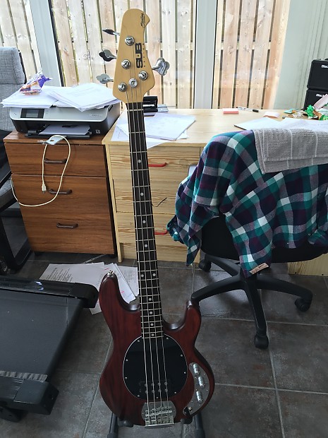 Sterling by Music Man Sub Ray 4 2015 Walnut Stain | Reverb