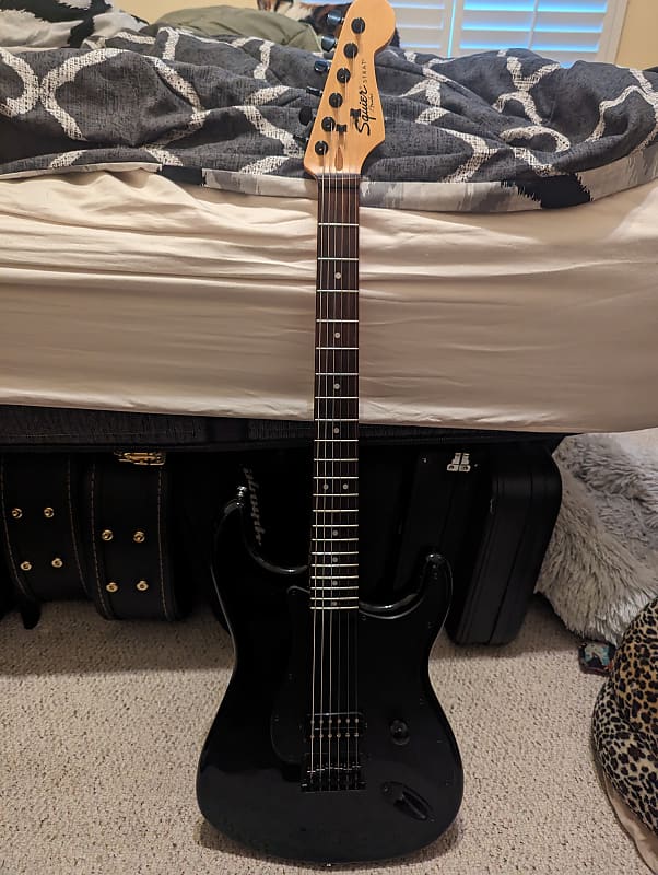 Squier Stratocaster - Single Humbucker - 2000- Black | Reverb