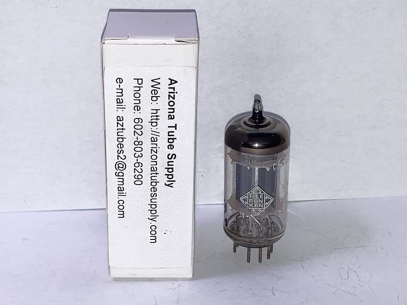 1960's Telefunken 12AX7 ECC83 Ribbed Plate Tube , High | Reverb