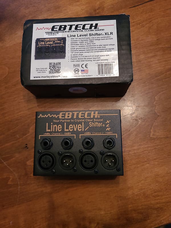 Ebtech Ebtech LLS-2-XLR 2-Channel Line Level Shifter with XLR | Reverb
