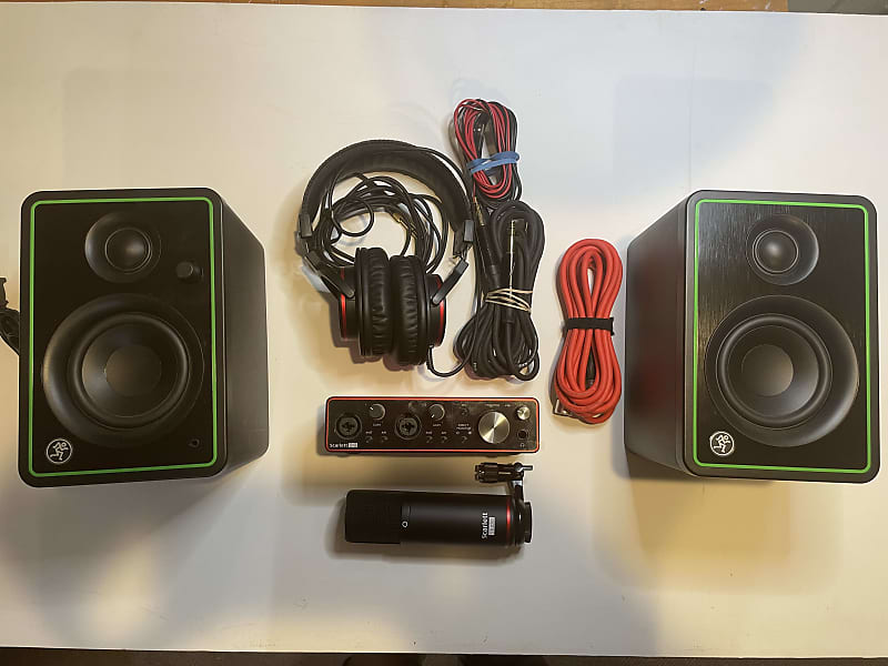 Focusrite Scarlett 2i2 Studio Bundle- Headphones, Mic, Cables | Reverb