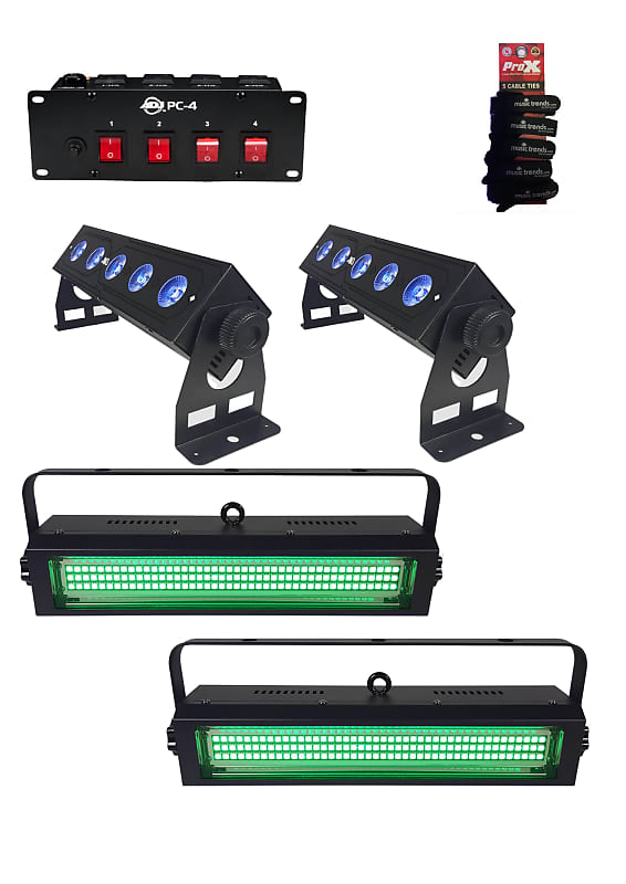 2x Blizzard Mikrokassette RGBW LED Wash & 2x Blizzard MAX L | Reverb