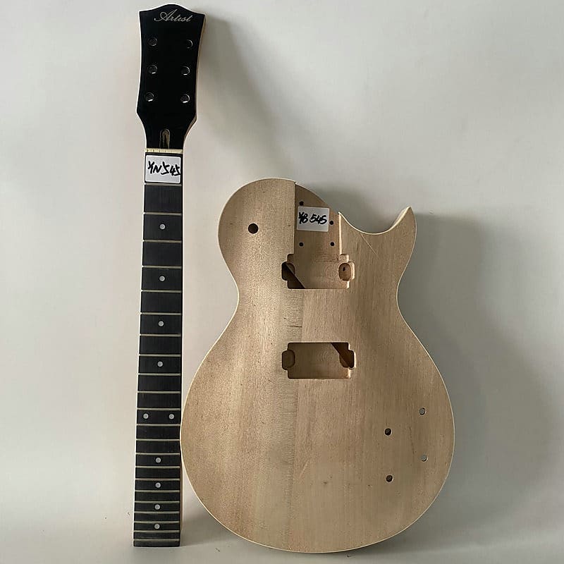 Unfinished LP Les Paul Style Guitar Mahogany Body with Maple | Reverb