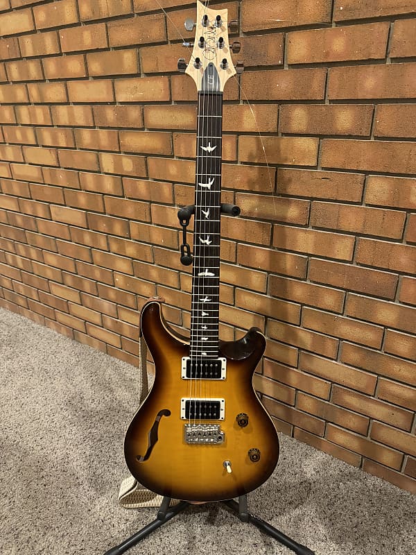 PRS Custom Tobacco Sunburst CE 24 Semi-Hollow 2017 | Reverb