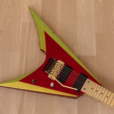 2014 ESP Arrow-7 Flying V 7 String Electric Guitar Metallic | Reverb