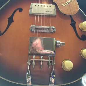 Zim-Gar Vintage Japanese 1960's Hollow body Electric Guitar | Reverb