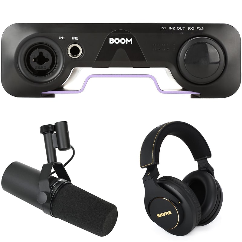 Apogee Boom 2x2 USB-C Audio Interface and Shure SM7B Dynamic | Reverb