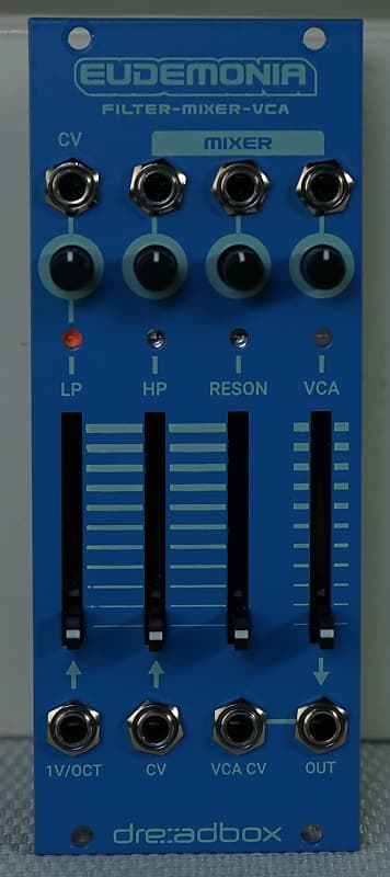 Dreadbox Eudemonia Dual Filter, Mixer & VCA Eurorack Module | Reverb