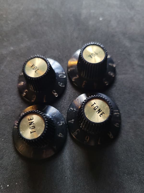 Gibson 68-70's "Witch Hat" Knobs for Gold Plating Complete | Reverb