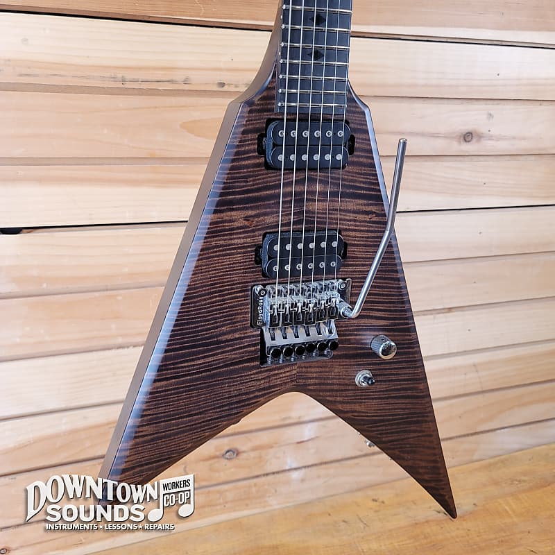 Kiesel Ultra V Electric Guitar with Carvin Hard Case - Tiger | Reverb