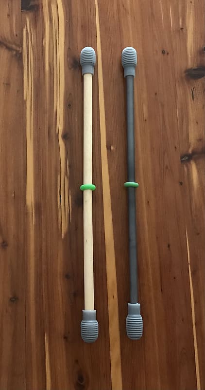 2 Bodhran Tipper / Beater - Carbon Graphite & White Birch | Reverb