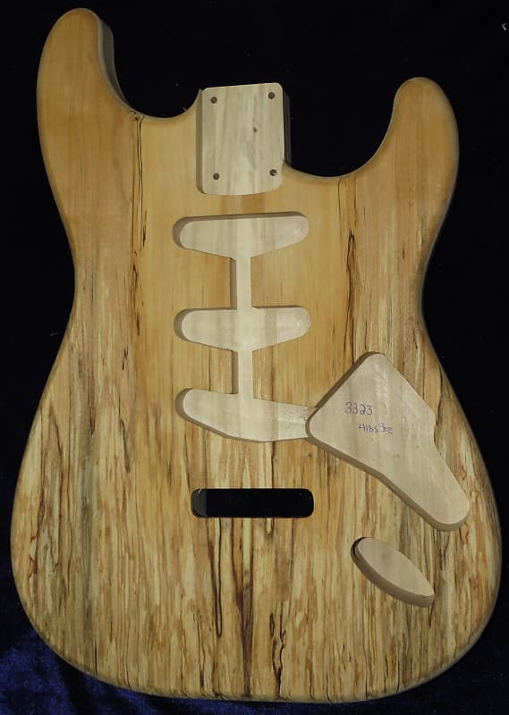 Spalted Maple Top / Aged Cottonwood Strat body - Standard - | Reverb