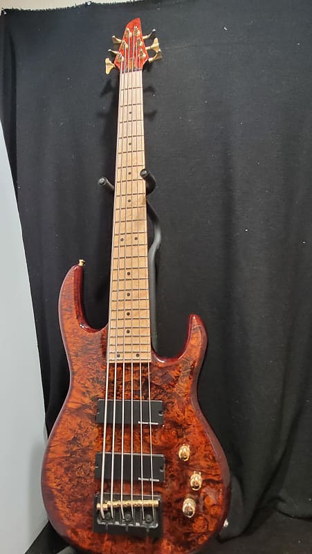 Carvin 6 String Bass Skinny D Customs with hard shell case | Reverb
