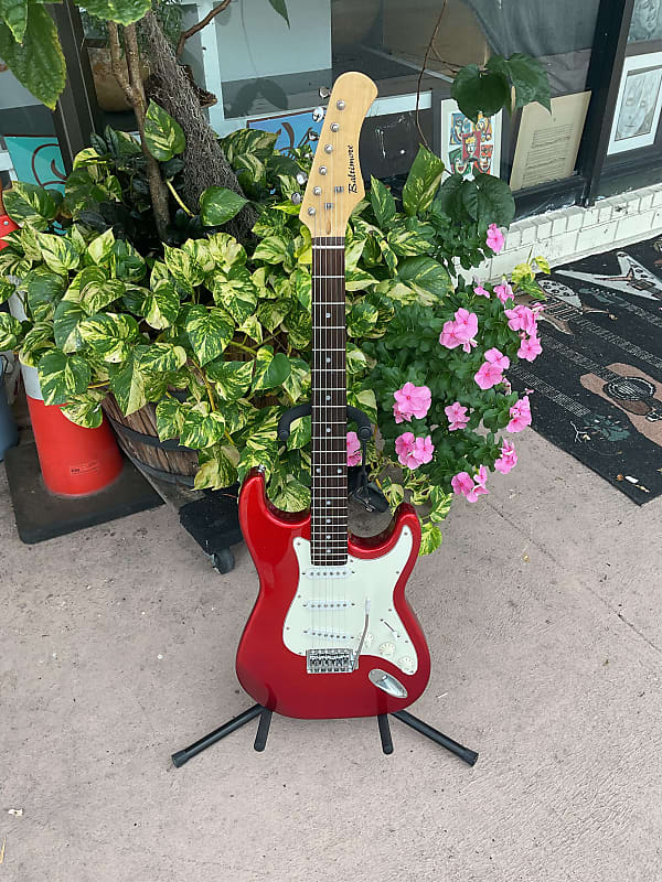 Baltimore Stratocaster Style Electric Guitar - Red | Reverb